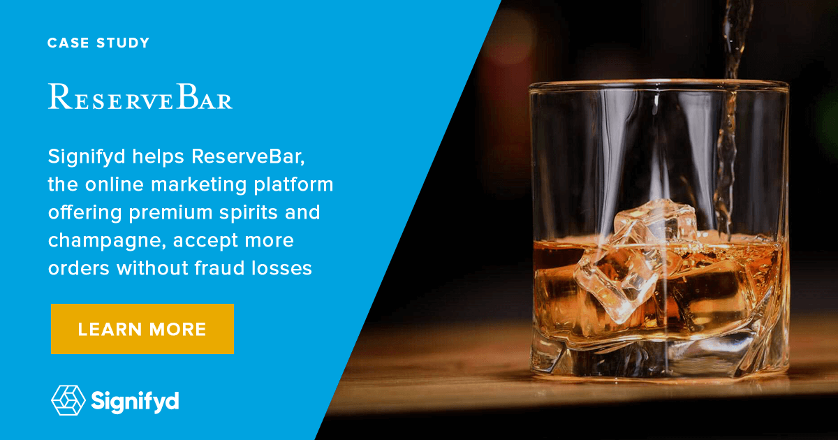 Online Spirits Merchant ReserveBar Protected from Fraud | Signifyd