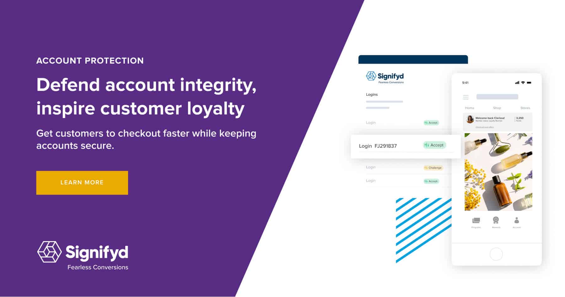 Industry leading account takeover protection